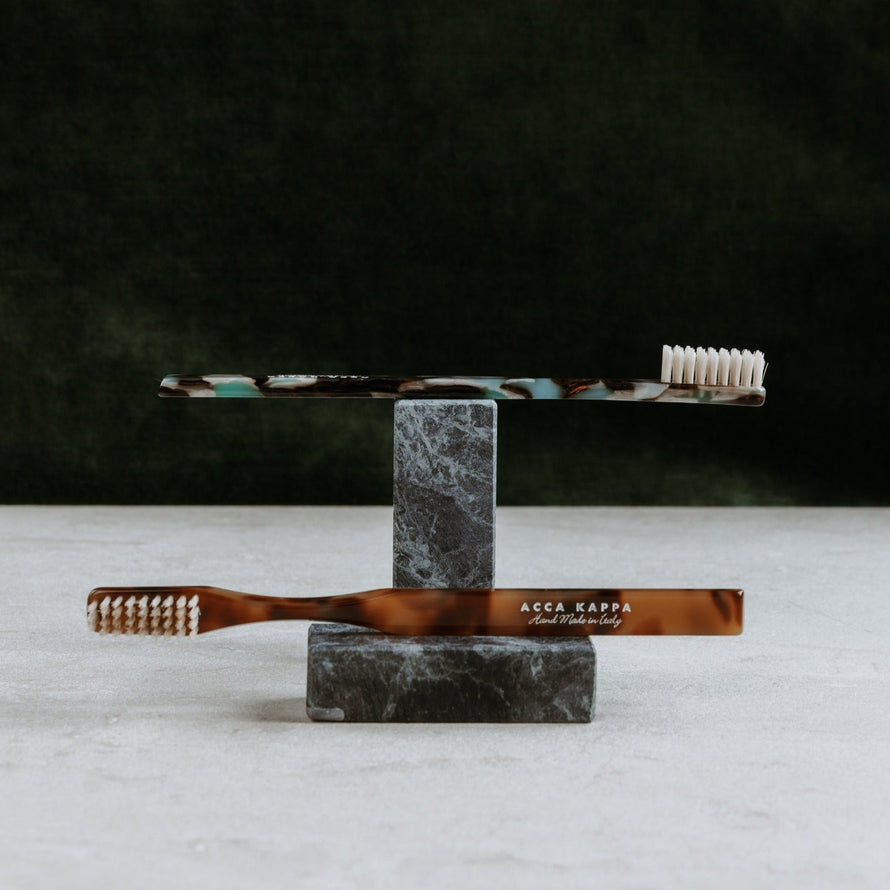 Acca Kappa Tortoise Shell Toothbrush - Brown: Official Stockist