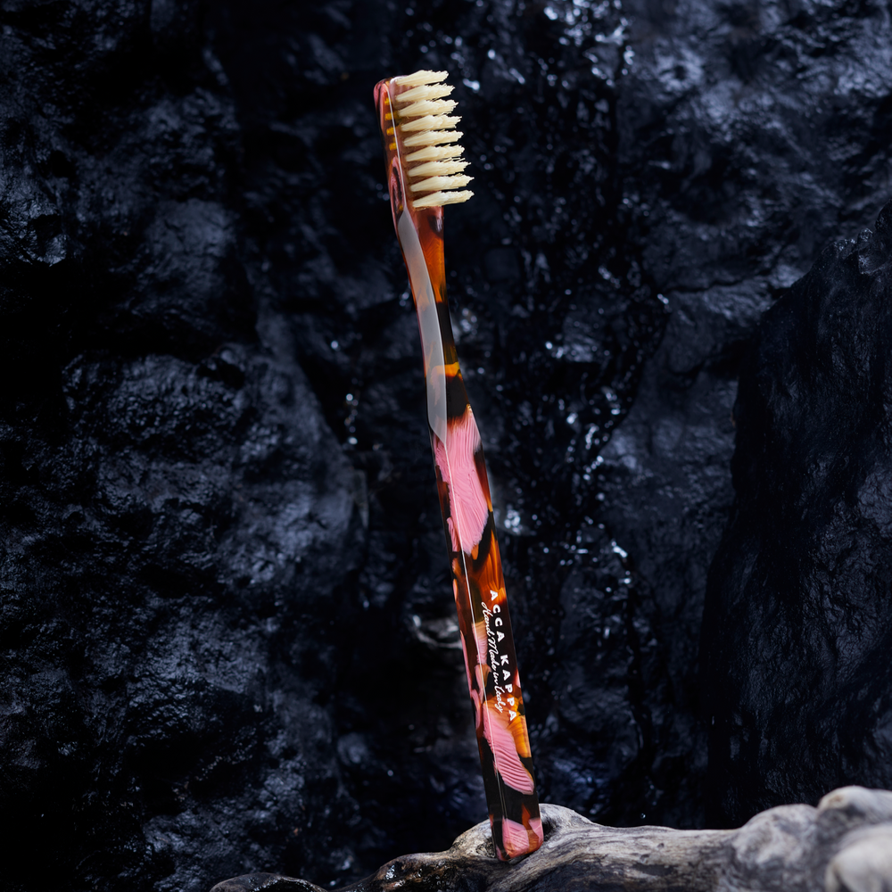 Acca Kappa Tortoise Shell Toothbrush - Pink Flambè & Brown – Saison