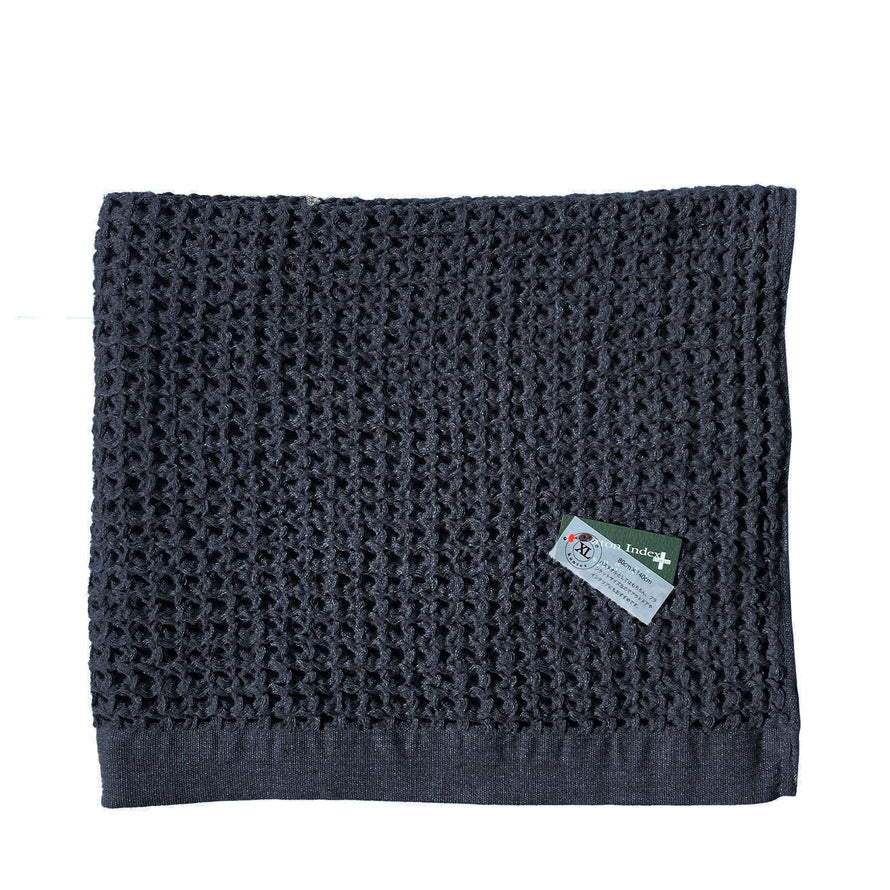 Kontex Brera Waffle Bath Sheet - Navy: Official Stockist