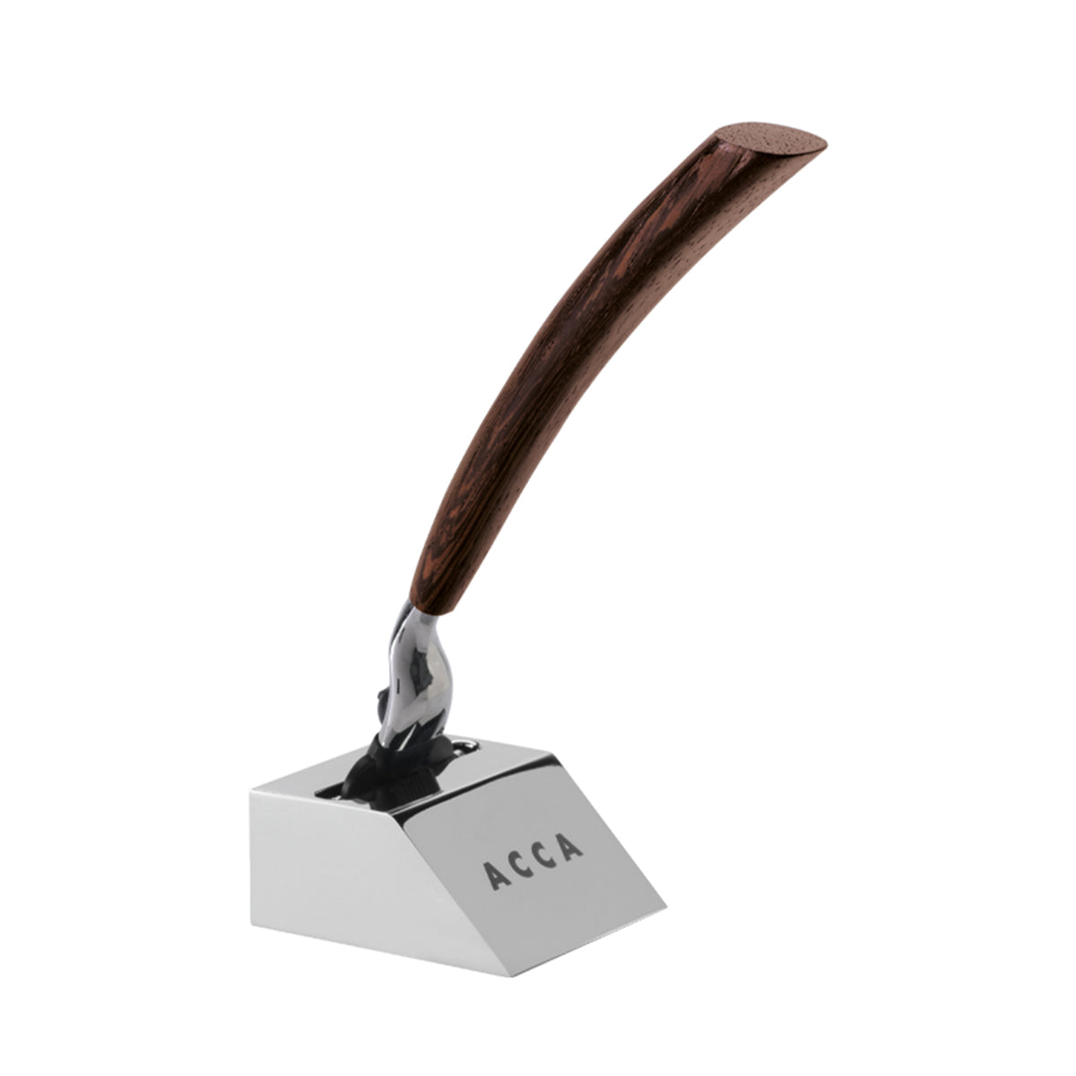 Acca Kappa Wenge Wood Razor with Stand: Official Stockist