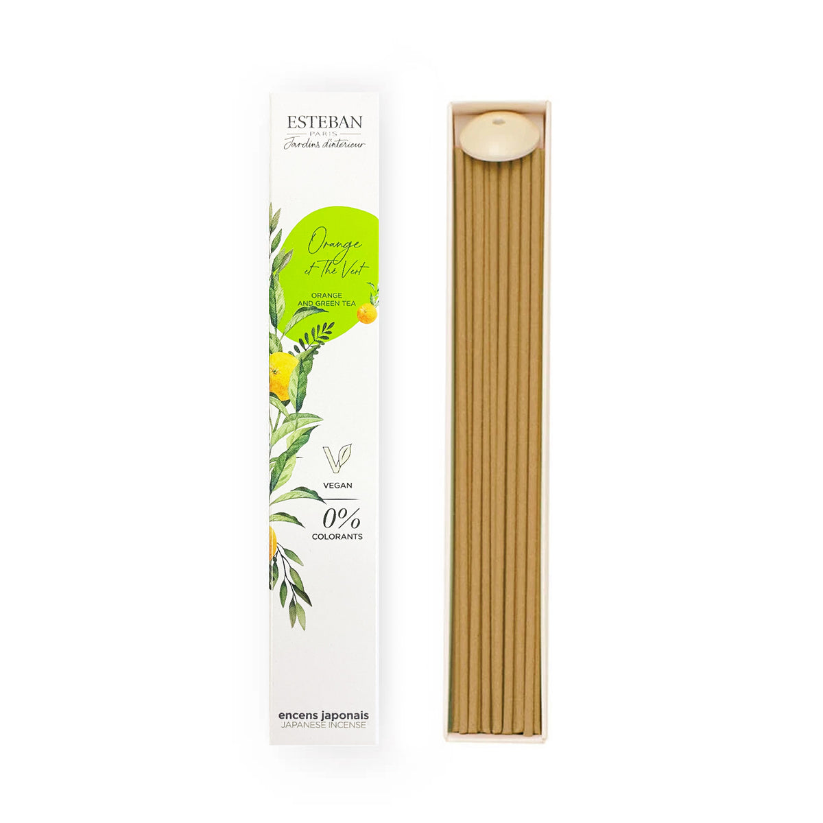 Esteban Orange & Green Tea Japanese Incense – Saison