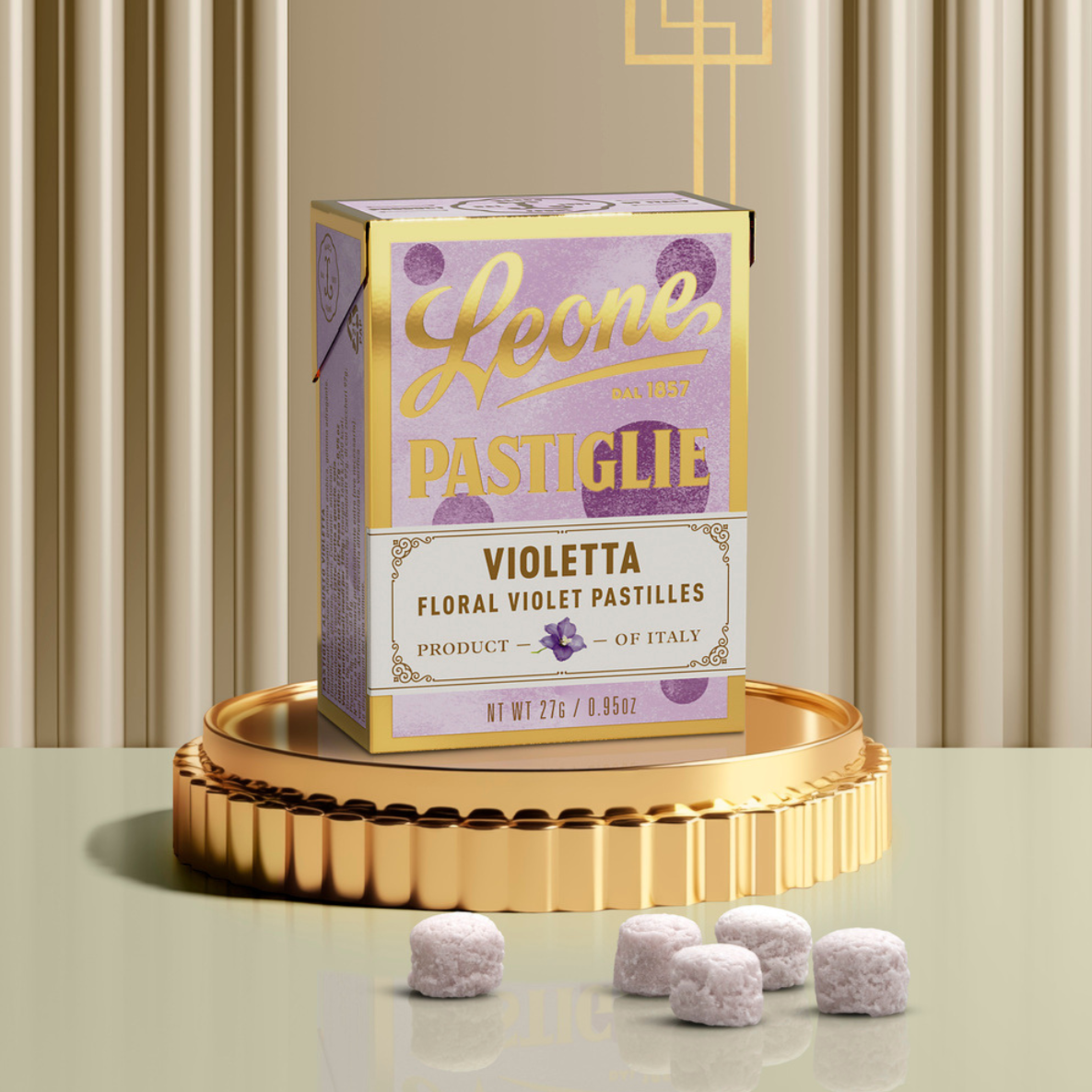 Leone 1857 Floral Violet Pastilles in Box: Official Stockist