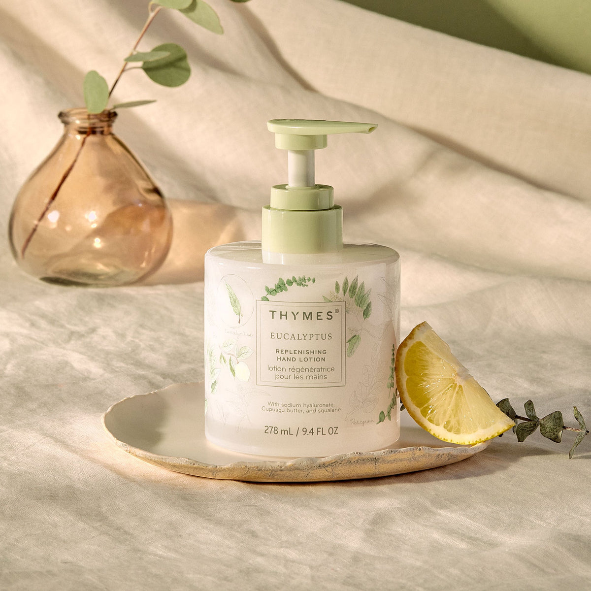 Thymes Eucalyptus Hand Lotion in Glass: Official Stockist