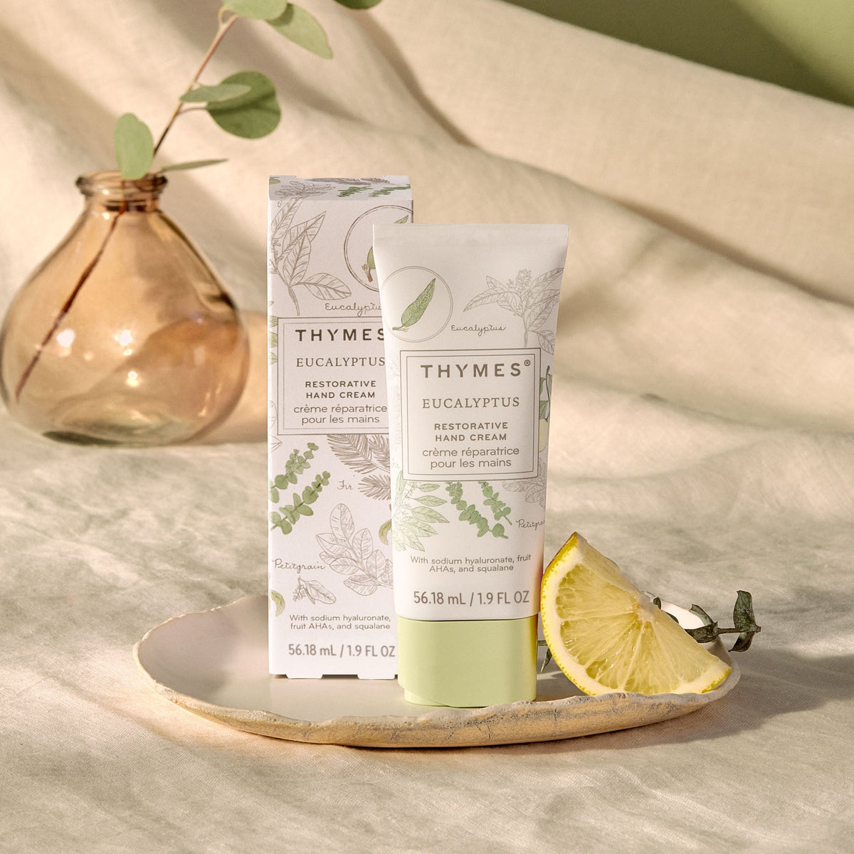 Thymes Eucalyptus Replenishing Hand Cream: Official Stockist