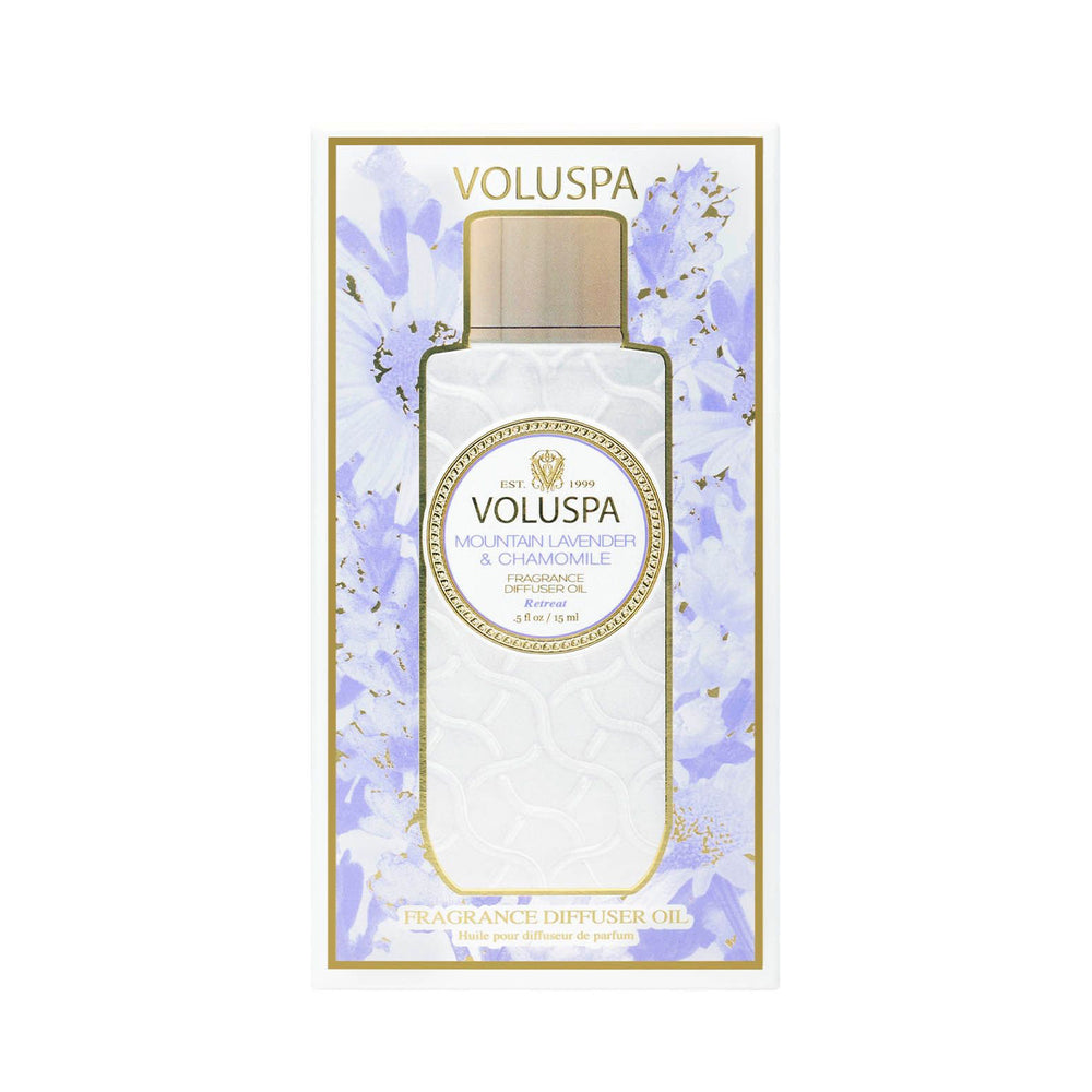 VOLUSPA Mountain Lavender & Chamomile Ultra Sonic Diffuser Oil – Saison