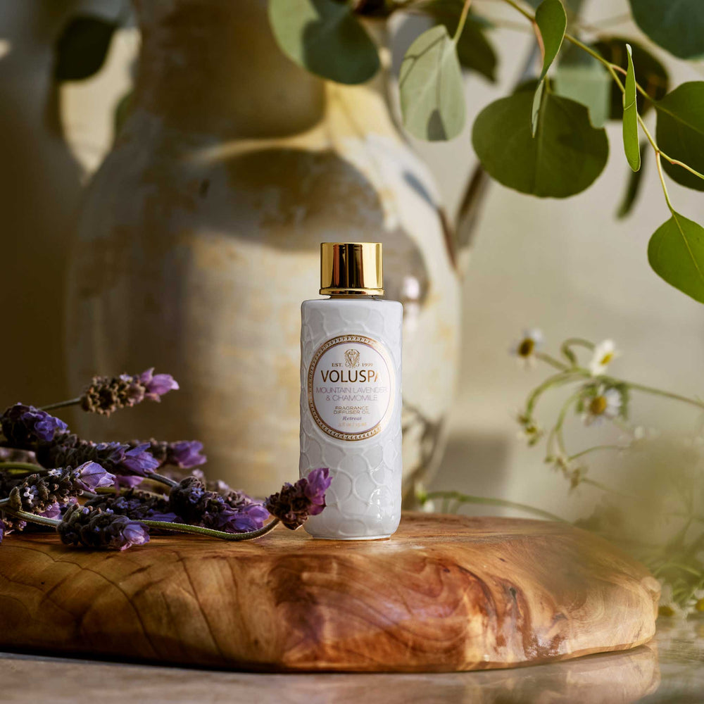 VOLUSPA Mountain Lavender & Chamomile Ultra Sonic Diffuser Oil – Saison