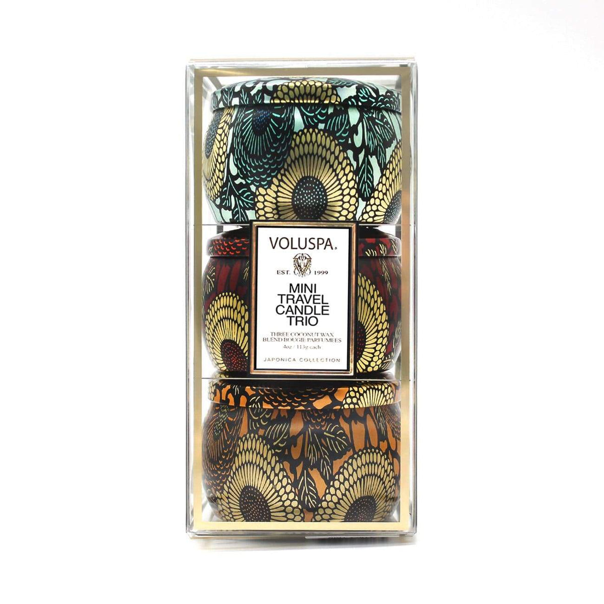 VOLUSPA Decorative Candle Trio - Goji, French Cade, Baltic Amber ...